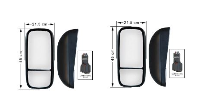 Hino Electric & Heated Mirror Kit - XKU6 XZU6 XJC7 XKU7 XZU7 300 Serie ...