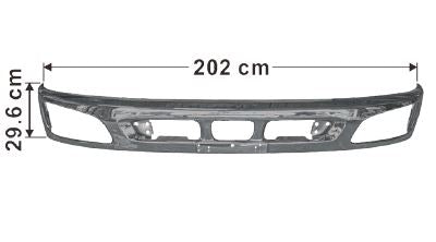 Hino Bumper Bar Upper Chrome - 500 Series FC FD FE 2010 to 2018 — Truck ...