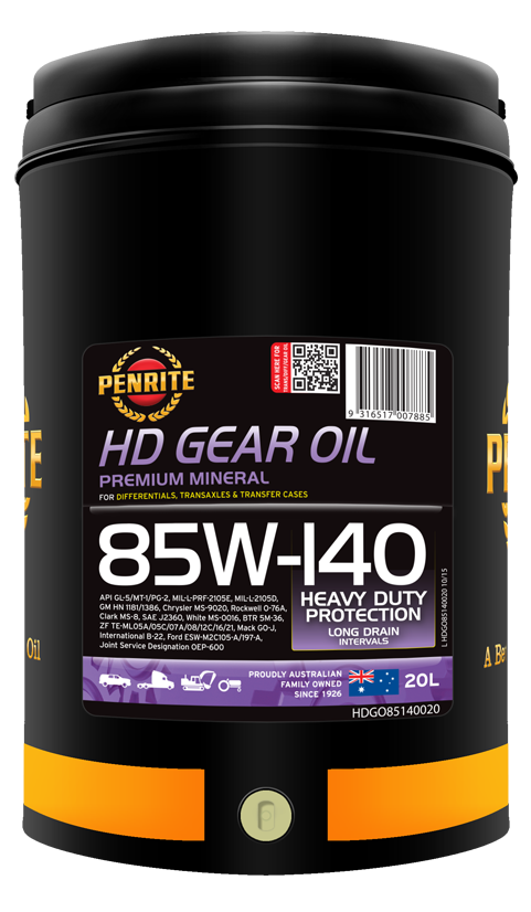 Penrite Heavy Duty 85W 140 Oil (NON LSD) 20 Litres — Truck Parts Warehouse