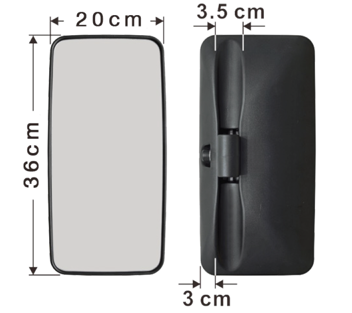 Mitsubishi Mirror - Canter 2005 on - Fits L/H and R/H — Truck Parts ...